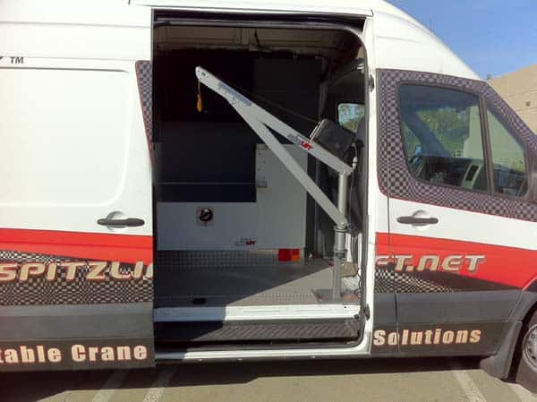 Portable Cranes for Vans | Van Products | Commercial Upfits